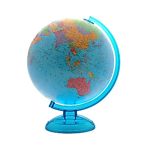 Blue Ocean World Globe By Globemaster, Desktop, English (12"/30 Centimeter Diameter)