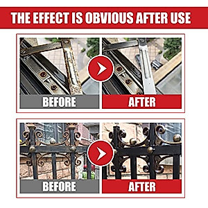 Fractionk Water-Based Metal Rust Remover, Multi Purpose Anti-Rust Rust Remover Repair Protect, Car Chassis Rust Converter, Maintenance Cleaning Rust Dissolver for Car, with Brush (3pcs)