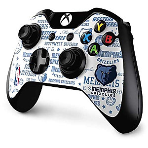 Skinit Decal Gaming Skin Compatible with Xbox One Controller - Officially Licensed NBA Memphis Grizzlies Historic Blast Design