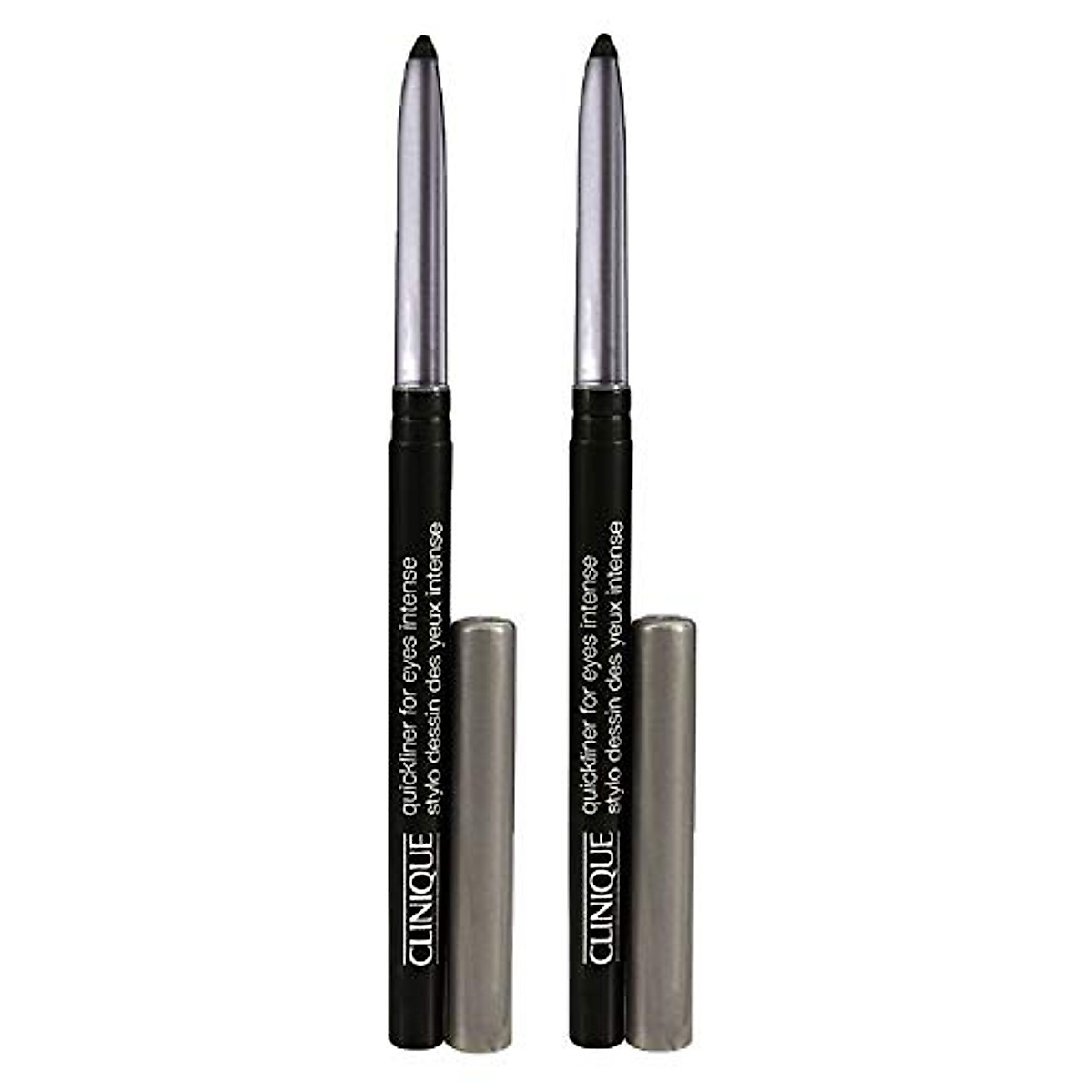 2 Clinique Quickliner for Eyes Intense Eye Liner - Travel Size 0.005 oz. / 0.14g Each, Unboxed