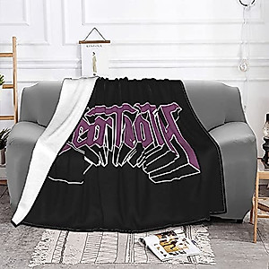 Beartooth Band Anti-Pilling Flannel Blankets Micro Fleece Blankets Air Conditioning Blanket Four Seasons Blanket Ultra-Soft Throw Blanket 50"x40"