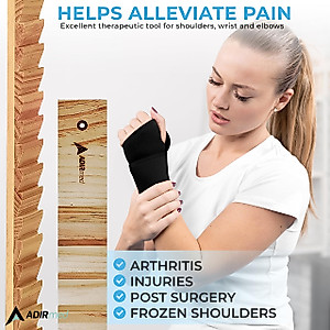 AdirMed 2-Pack Wooden Finger and Shoulder Ladder - Hand Therapy Ladder for Rehabilitation - Motion Improvement Physical Therapy Ladder