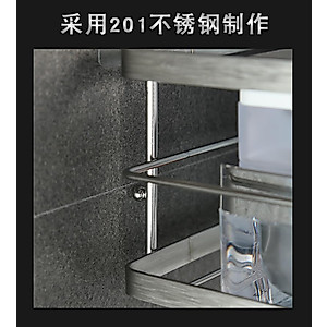 Lailisapex Premium Shower Caddy - Self Adhesive Shower Organizer, 4 Hooks, Drill-Free Shower Shelves, Rustproof Stainless Steel, (Silver)