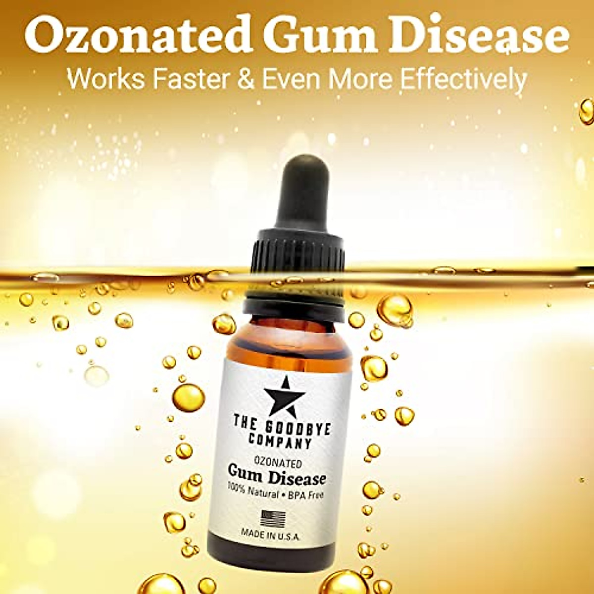 The Goodbye Company Ozonated Gum Disease Treatment - Effective and Natural Home Remedy for Treating Oral Gum Disease and Gingivitis - 100% Pure Neem and Clove Essential Oils for Complete Oral Health