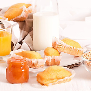 Cabilock Muffin Paper Cupcake Liners Cups:1000Pcs Oval Cake Paper Cups Grease Proof Cupcake Liners Boat Shape Paper Cups Bread Paper Trays for Cake Balls Muffins Cupcakes Bread Loaf Pans for Baking