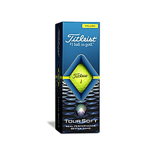 Titleist Tour Soft Golf Balls, Yellow, (One Dozen)