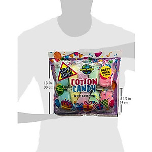 Lupy Lups! Cotton Candy Party Pack 0.5 oz each - Individually Wrapped- Pastel Candy for Stocking, Treats, Party Favors, Buffet table and Piñata (Assorted)