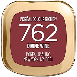 L’Oréal Paris Colour Riche Original Creamy, Hydrating Satin Lipstick with Argan Oil and Vitamin E, Divine Wine , 1 Count