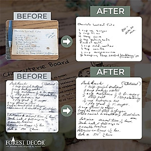 Forest Decor Handwritten Recipe Cutting Board, Personalized Cooking Gift, Family Recipe Engraved, Mom and Grandma Gift Recipe Keepsake, Mother's Day Gift, Sentimental Gift for Grandmother, Made in USA