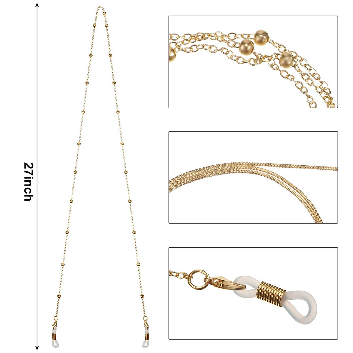 Frienda 10 Pieces Eye Glass Chains for Women Beaded Eyeglasses Strap Eye Glasses Holders Around Neck Eyeglasses String Holder Glasses Necklace Glasses Cord Lanyard Gift, 10 Styles