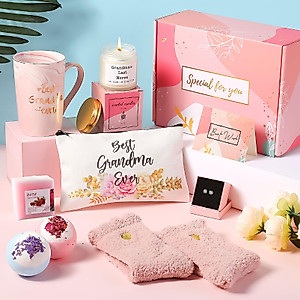 ywduoying Gifts for Grandma Birthday Gift Box From Granddaughter Best Grandma Ever Coffee Mugs Thoughtful Gifts Basket Presents for Grandmother Grandma Nana Gigi Mimi