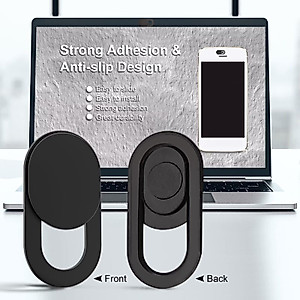 Webcam Cover, Halalili [2 Pack] 0.027 Inch Ultra-Thin Web Camera Cover Slide Compatible with MacBook, Laptop, PC, Computer, iMac, iPad, iPhone 8/7/6 Plus, Protect Your Privacy and Security