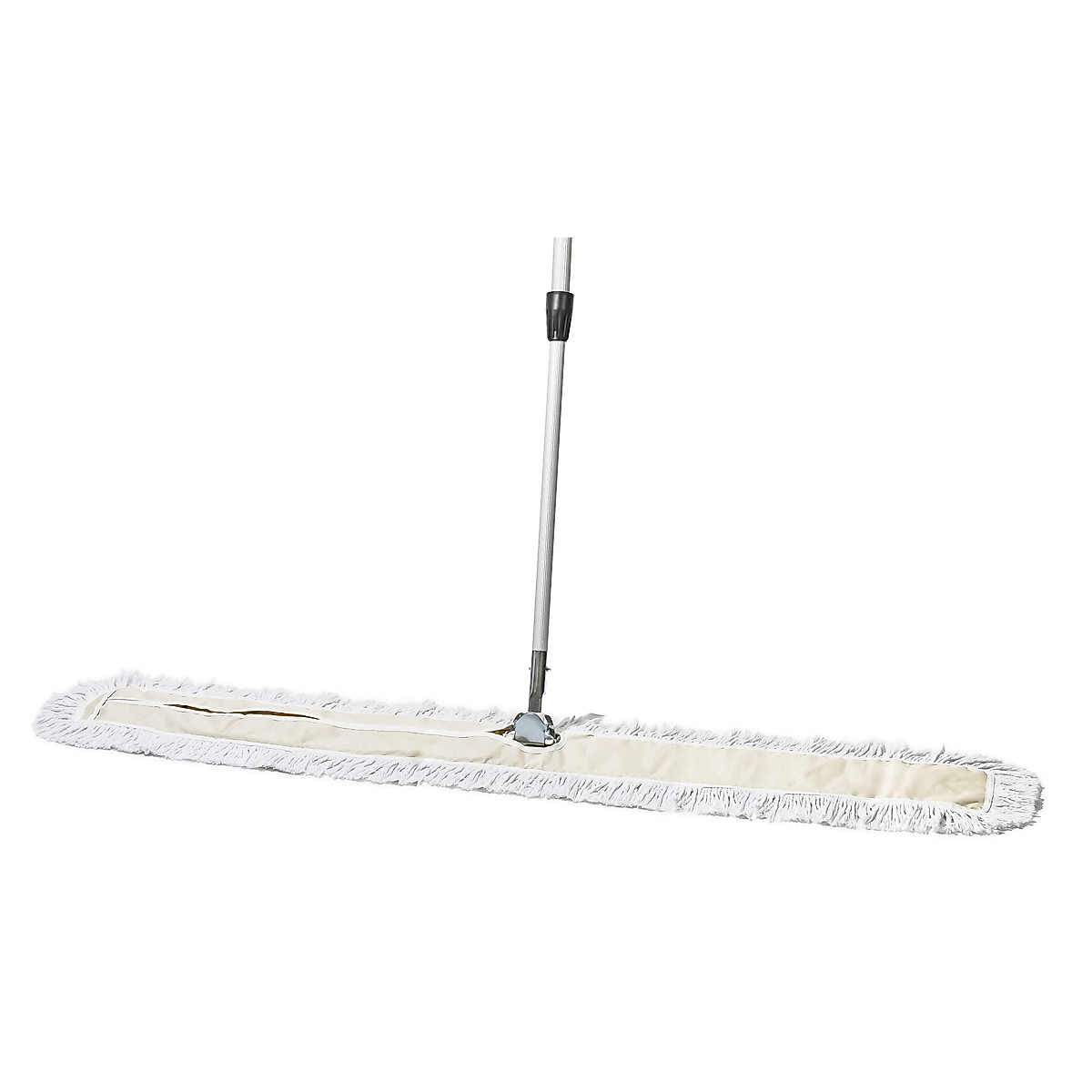 Tidy Tools Commercial Dust Mop & Floor Sweeper, 60 inch Dust Mop for Hardwood Floors, Cotton Reusable Dust Mop Head, Extendable Mop Handle, Industrial Dry Mop for Floor Cleaning & Janitorial Supplies