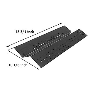 Votenli P9905A (3-Pack) 18.75 inch Porcelain Steel Heat Plate Replacement for Brinkmann 810-8905-S, 810-8907-S, Charmglow 810-8905-S, 810-8907-S