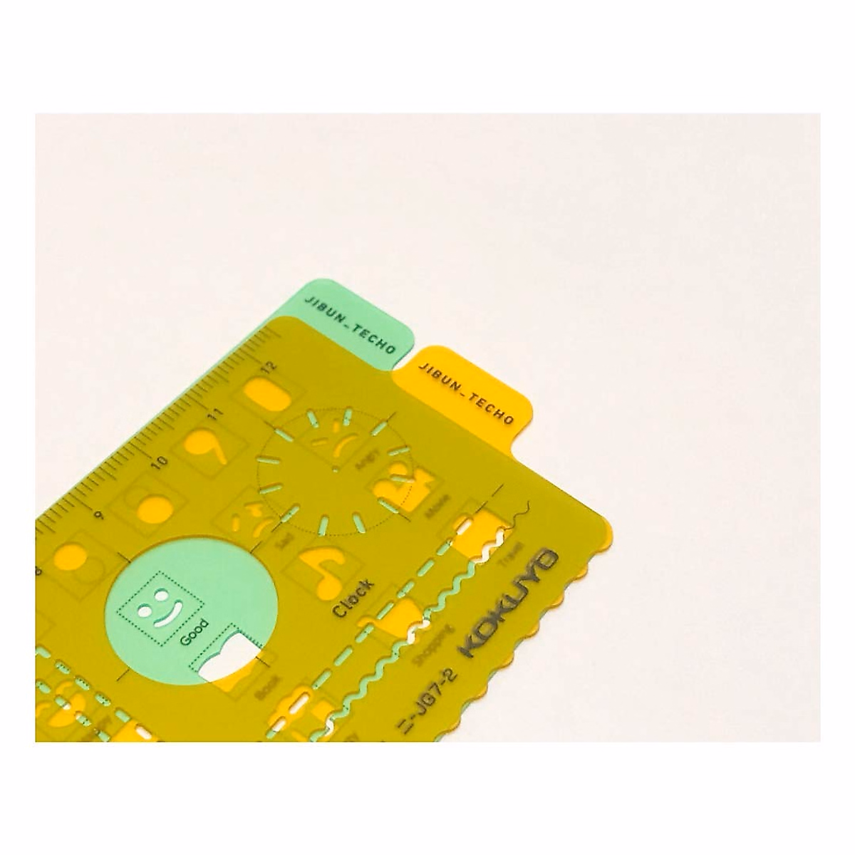 Kokuyo JIBUN_TECHO Goods, Template Stencil, Icon & Plan Version, Shared Size, Japan Import (NI-JG7-1/2)