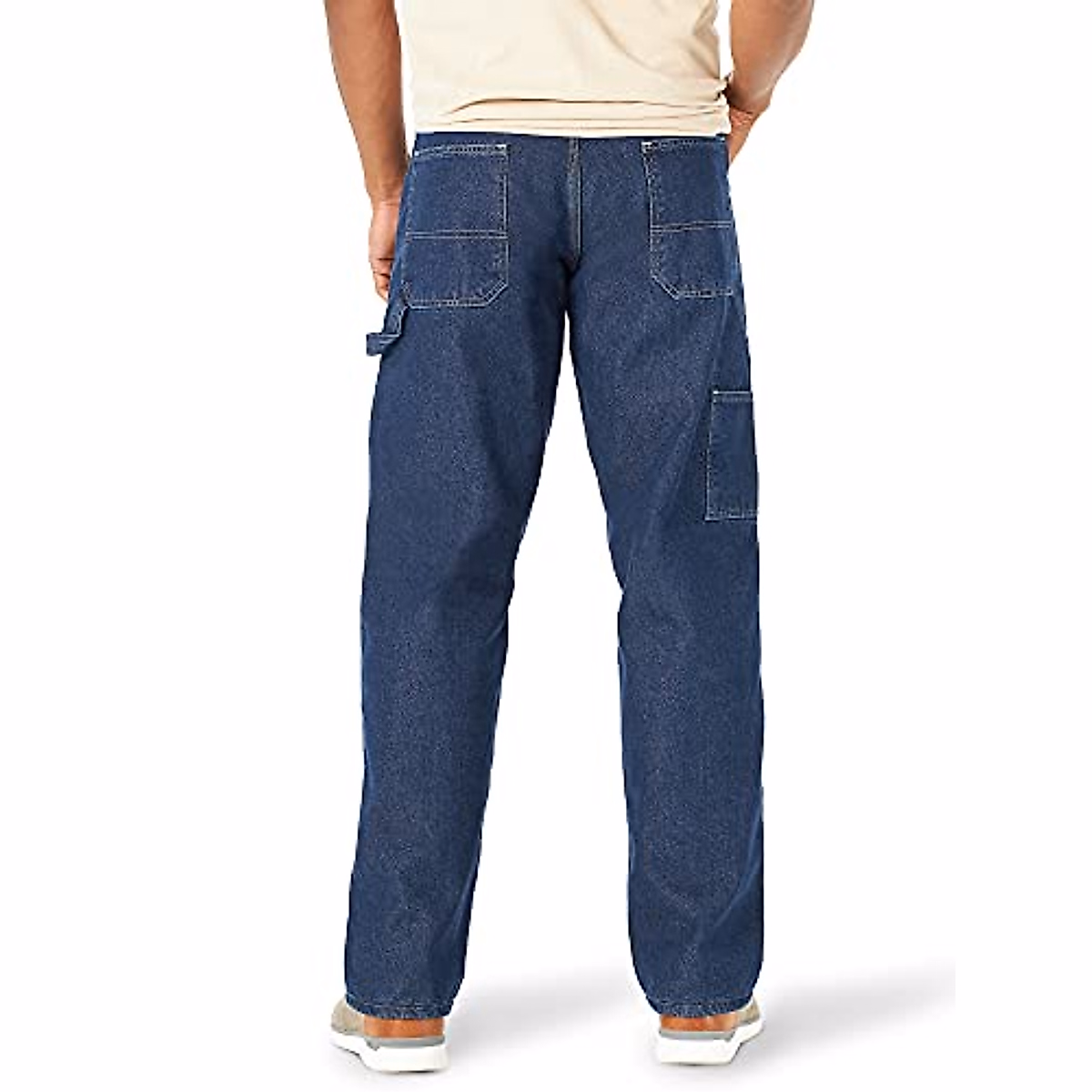 Wrangler Authentics Men's Fleece Lined Carpenter Pant,Dark Indigo,34W X 30L