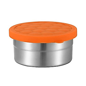 Fridge Containers 180ML Stainless Steel Condiment Containers Small Food Containers With Lids Dipping Sauce Cups Seasoning Dishes Meal Prep Bowl for Lunch Containers Fruit Container