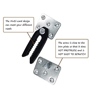 HOWDIA Sectional Couch Connectors, Sofa Alligator Clamps Joint Clip for Modular Couch Furniture Metal And Plastic 2 Pcs