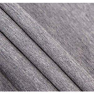 AngQi U Shaped Pregnancy Pillow Cover Case - Fit 55'' U Shape Pillows - Total Body Maternity Pillow Replacement Cover - Jersey Knit Cotton - Grey