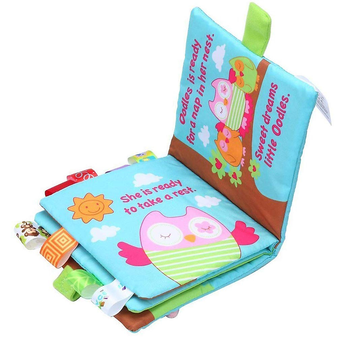 SUNEN Baby Soft Book Cloth Book Crinkle Books for Babies, Touch and Feel Books for 1 Year Old Infants Early Education Toys, Fabric Tactile Baby Books for Toddler Newborn Boy & Girl Best Gift