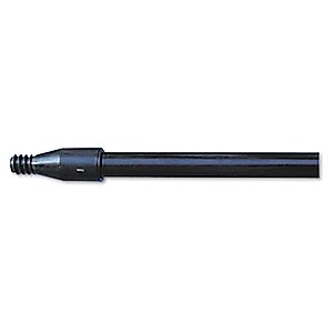 Boardwalk BWK636 Fiberglass Broom Handle, Nylon Plastic Threaded End, 1" Dia. x 60" Long, Black