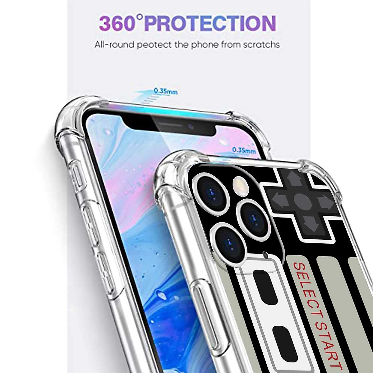 for iPhone 11 Pro Max Retro Arcade Game Case, Gameboy Video Game Controller Graphic Print Design iPhone case for Boys Men, Unique Trendy TPU Bumper Cover Case for iPhone 11 Pro Max