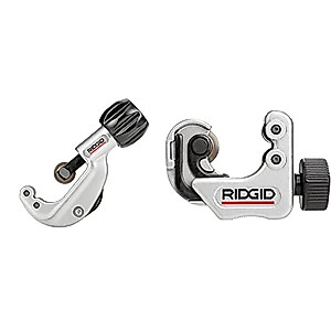 RIDGID 31622 Model 150 Constant Swing Tubing Cutter, 1/8-inch to 1-1/8-inch Tube Cutter & 86127 model 118 Close Quarters Tubing Cutter, 1/4" To 1-1/8" Tube Cutter
