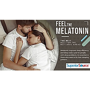 Superior Source Melatonin 3 mg, Quick Dissolve MicroLingual Tablets, 60 Ct, with Chamomile, Natural Sleep Support, Melatonin, for Adults, Non-GMO