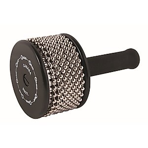 Basic Beat BB07L - Standard Large Cabasa with Authentic Sound, Comfort Grip, Black - Ideal for Music Enthusiasts & Professionals