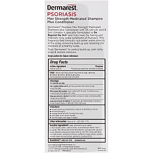 Dermarest Medicated Shampoo Plus Conditioner for Psoriasis, 8 fl oz (4 Pack)