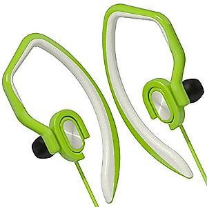 ARTIX Sport Workout Earbuds Headphones XJR, Built-in Microphone in-Ear Stereo Lightweight Wired Sweat-Proof Earphones, for Work, Travel, Running, Exercise, Works w/Smartphones, iPhone Android (Green)