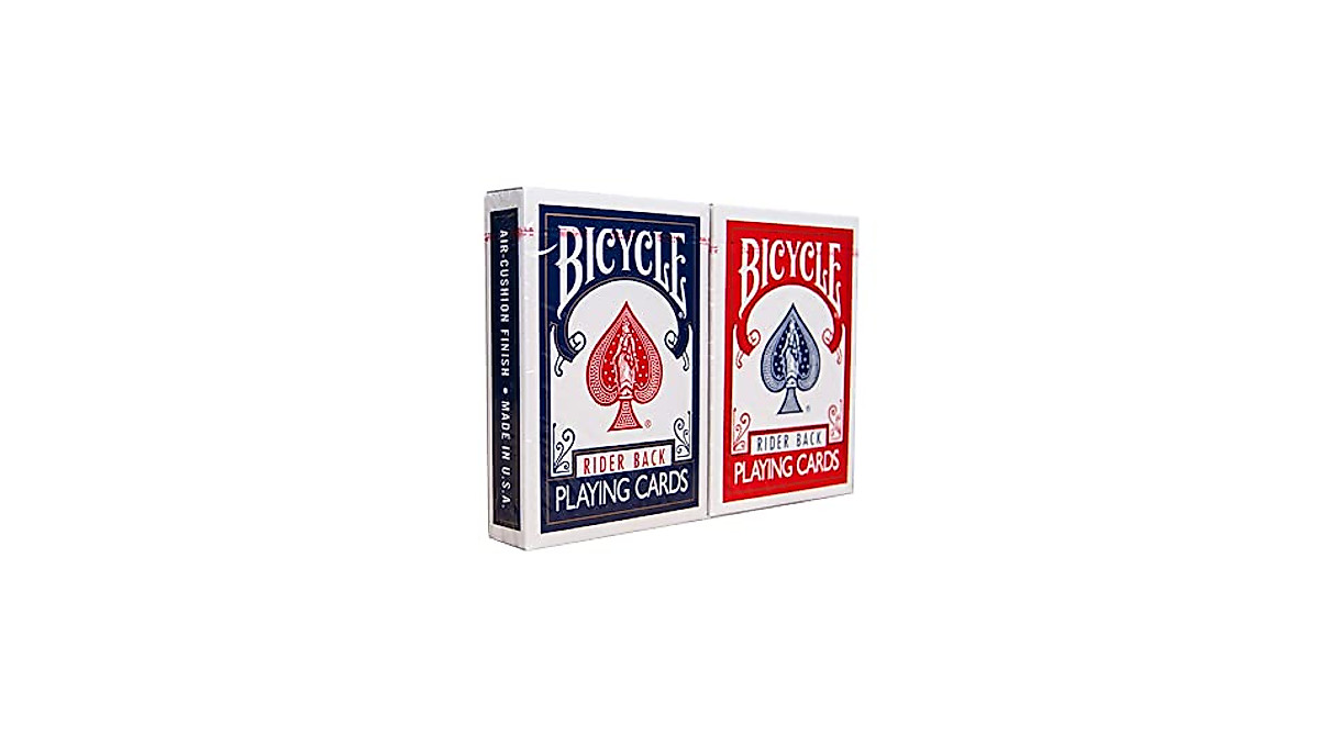 Bicycle Rider Back Playing Cards | 2 Decks Red & Blue