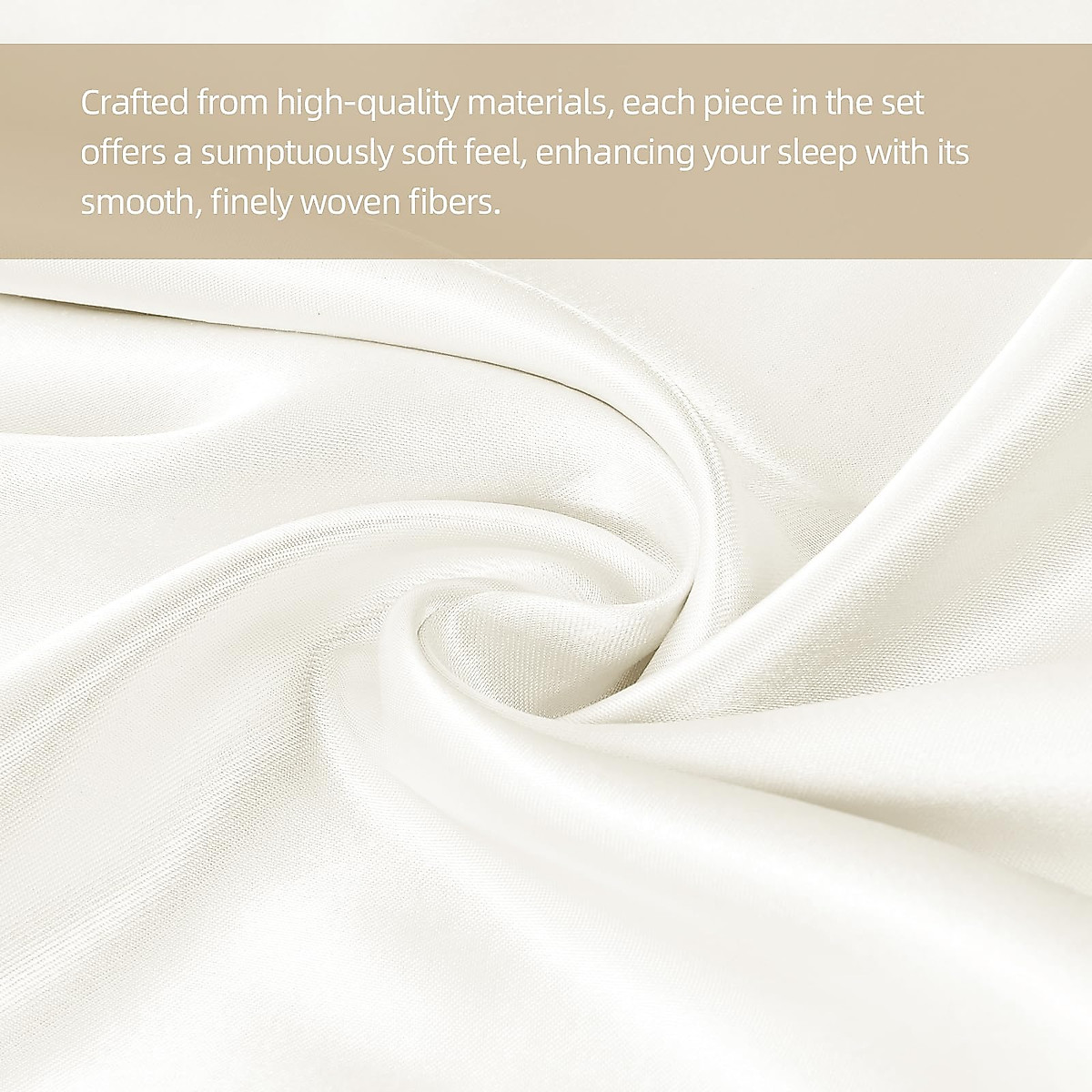 Cibhlea Premium Satin Fabric - Smooth & Shimmering Satin, 58" Wide | Ideal for Wedding Dresses, Decorations, and Crafts | Premium Quality, Soft & Silky Touch | Sold by The Yard (White, 3 Yard)
