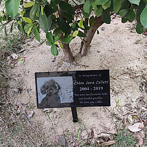 WAQL Grave Marker Stand for 6"x 12" Stones, Memorial Stones for Loved One