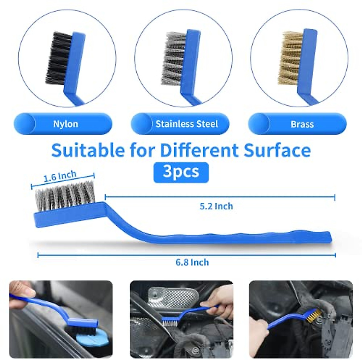 CLEAFOU 20pcs Car Detailing Brush Kit Car Cleaning Tool Set Auto Car Detailing Brush Interior Cleaner Wash Tools Kit for Cleaning Wheels, Dashboard, Leather, Air Vents, Emblems, Windshield
