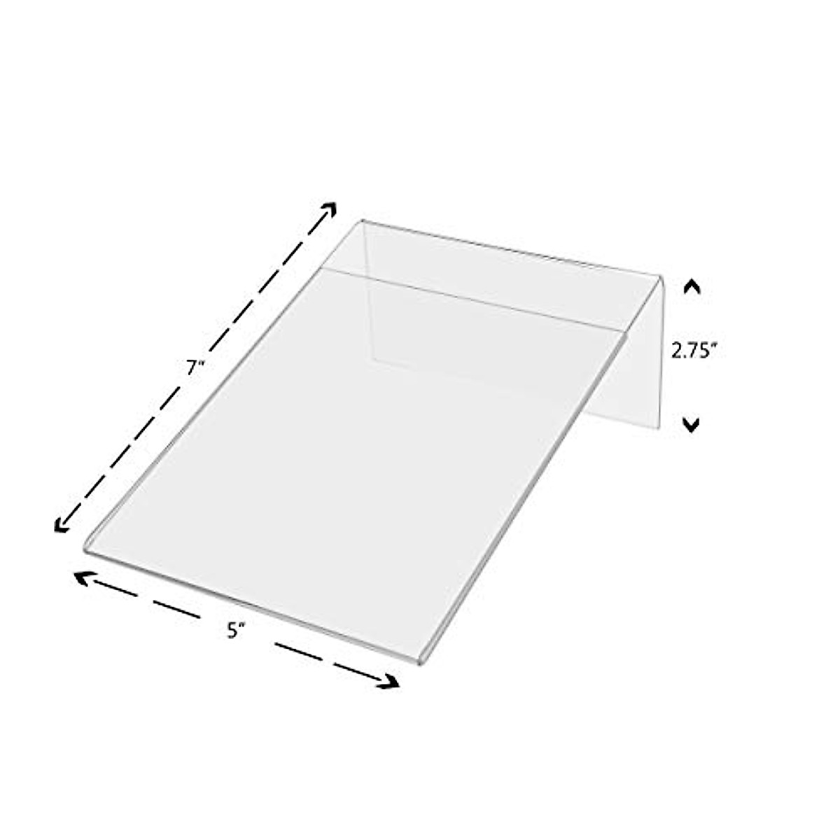 Universal 76850 Clear L-Style Freestanding Frame, 5 X 7 Insert, 3/Pack