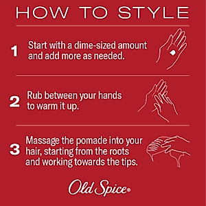 Old Spice No Crunch Crème, Hair Styling Crème for Men, Low Hold with Low Shine, 2.22 oz