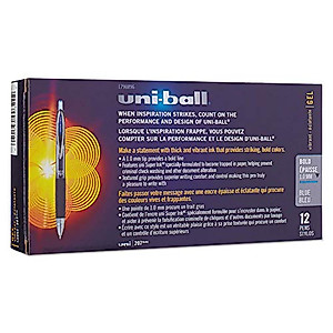 Product of uni-ball - Signo 207 Roller Ball Retractable Gel Pen, Blue Ink, Bold - Dozen (Open Stock) - [Bulk Savings]