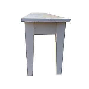 White Tapered Bench (54 inches)