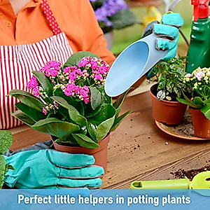 Coitak Bonsai Soil Scoops, 5 PCS Plastic Garden Soil Scoops, Colorful Small Soil Scoops, Gardening Tools