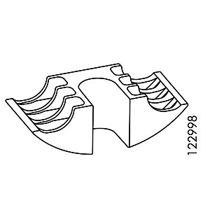 Spare Hardware Parts MALM Bed Frame Crescent Nut and Small Nut Pack (Replacement for IKEA Part #122998 + 114254) (Pack of 4)