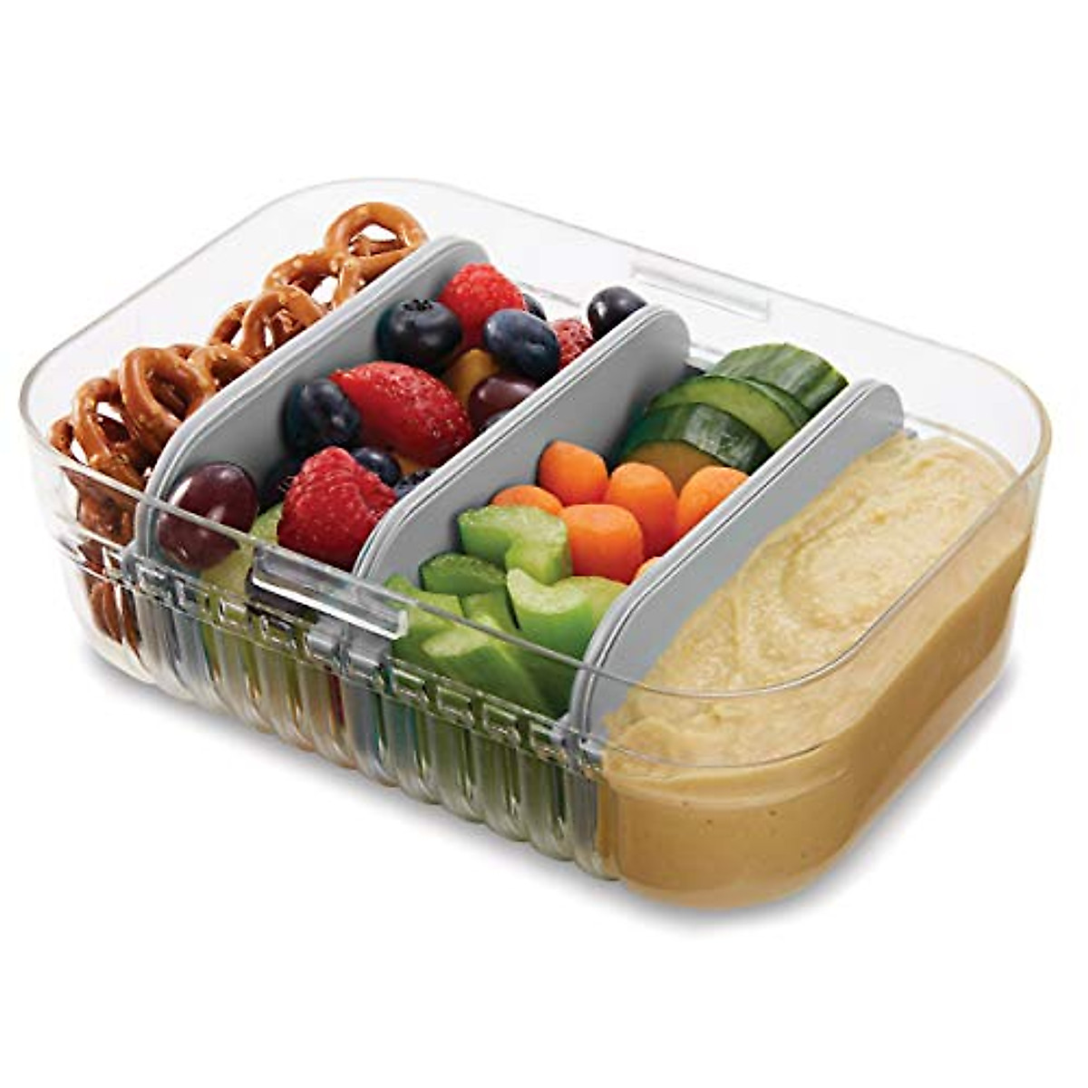PackIt Mod Lunch Bento Food Storage Container, Steel Gray