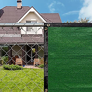 CIELO COLORIDO Customized 6' x 15' Green Fence Privacy Screen, Custom Available,with Bindings, Heavy Duty for Gardens,Backyard, Patio, Construction Project, Outdoor Events,Professional Manufacturer