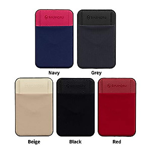 Sinjimoru Privacy Cover Magnetic Card Holder, Magnetic Phone Wallet Stick on as Credit Card Holder Compatible with 14 13 12 Series. M-Flap Black