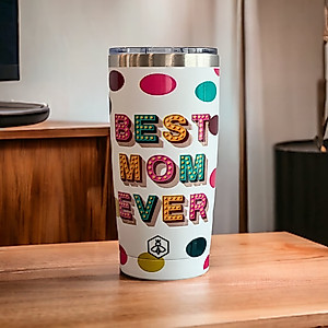 Biddlebee Gifts for Mom Travel Coffee Mug w/Slider Lid | 20oz Spill Proof Stainless Steel Insulated Cup | Mom Gifts | Mothers Day Gifts | Birthday Gifts for Mom | Mama Gifts | Best Mom Ever