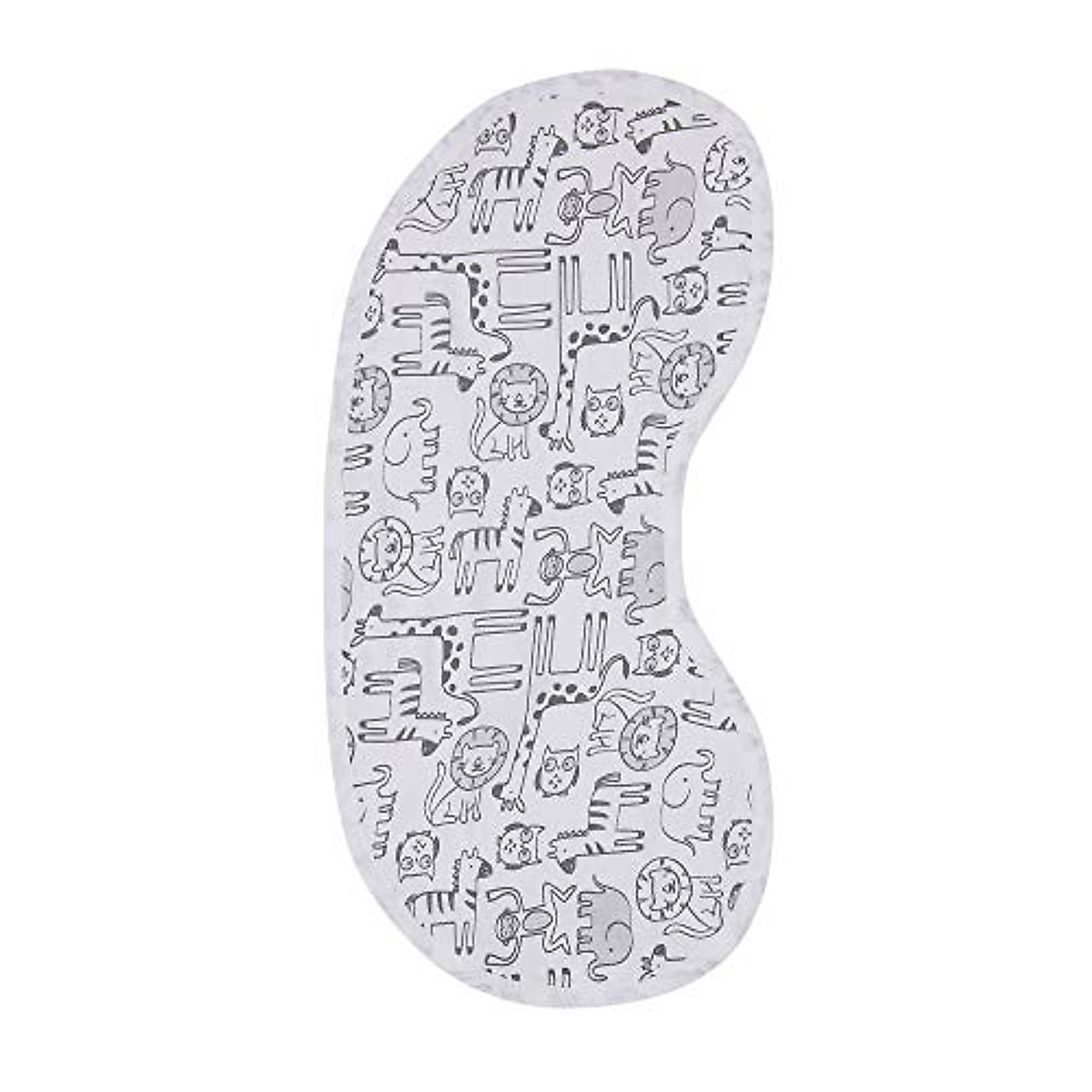 Lambs & Ivy 5 Piece Gray/White Plush Infant/Newborn Baby Gift Bag w/Swaddle