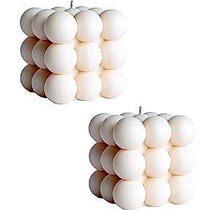 SV7LIU Bubble Soy Wax Scented Candle,2Pcs Decorative Candle for Bedroom Bathroom Cute Bubble Candles Set Gifts for Mother/Friends/Lover