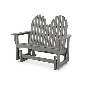 POLYWOOD® Classic Adirondack Glider, Slate Grey