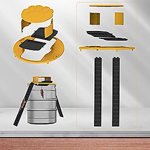 Bucket Lid Mouse/Rat Trap, Flip N-Slide Automatically Resets Humane Or Lethal Trap Door Style, 5 Gallon Bucket Mouse Lid Trap Indoor Outdoor