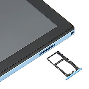 suick HD Tablet, 10.0 Inch 1920x1200 IPS US Plug 100-240V Tablet PC Octa Core Processor 8MP 16MP Dual Camera for Entertainment (Blue)